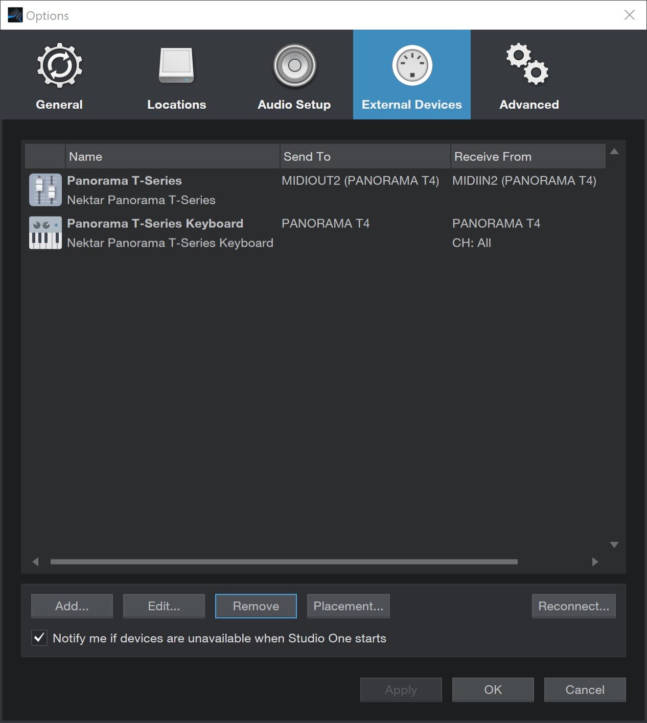 Studio One Setup and Troubleshooting: Panorama T Series | Nektar ...