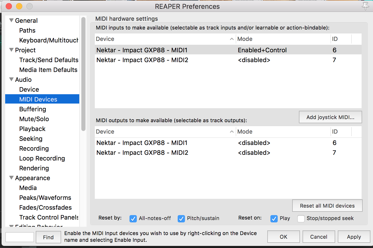 Reaper Setup & Troubleshooting: Impact GXP | Nektar Technology, Inc